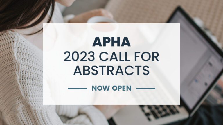 Reminder: APHA 2023 Call for Abstracts Now Open – Submit for the APLPH ...