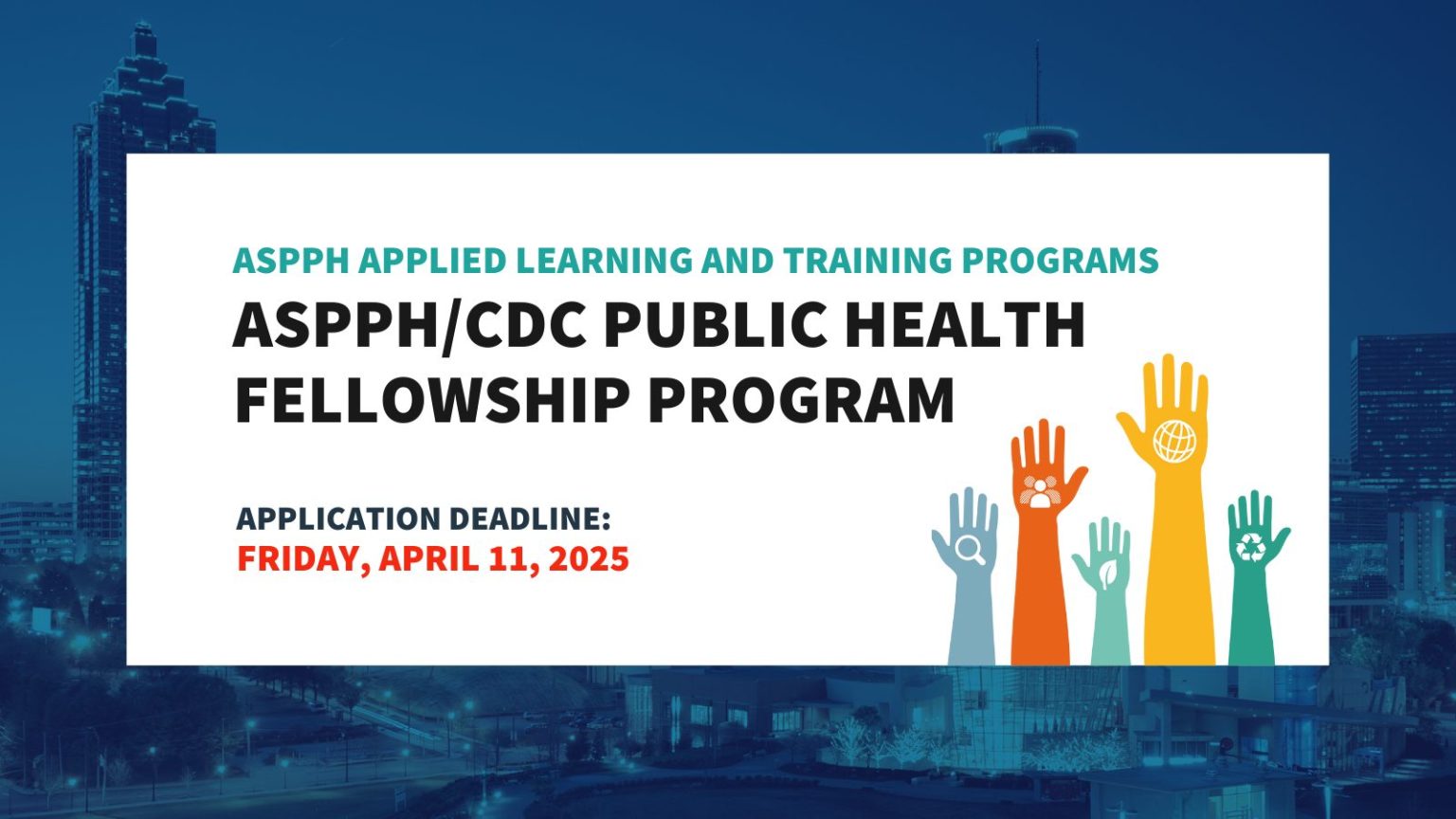 ASPPH/CDC Public Health Fellowship Program: Application Deadline April ...